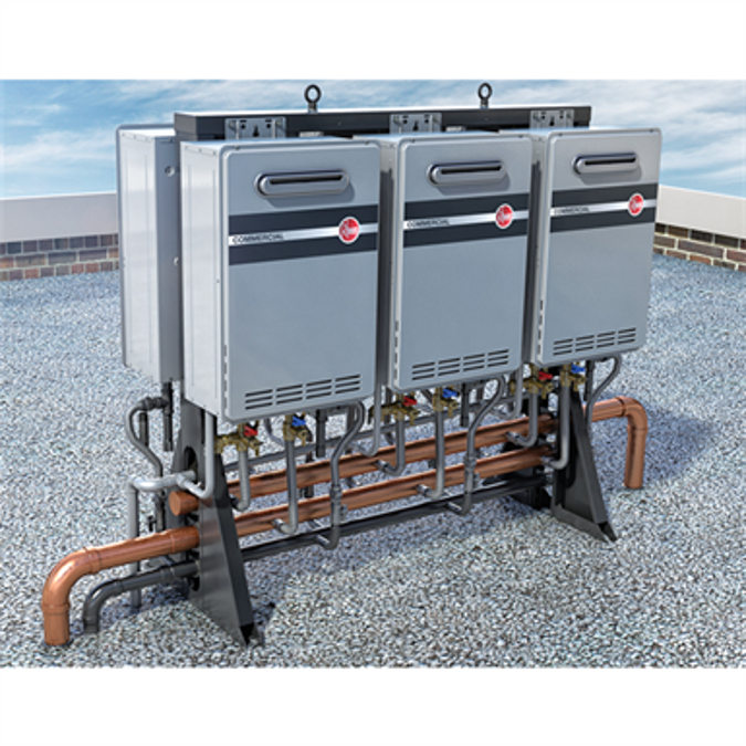 BIM objects - Free download! Commercial Tankless System - Free Standing ...