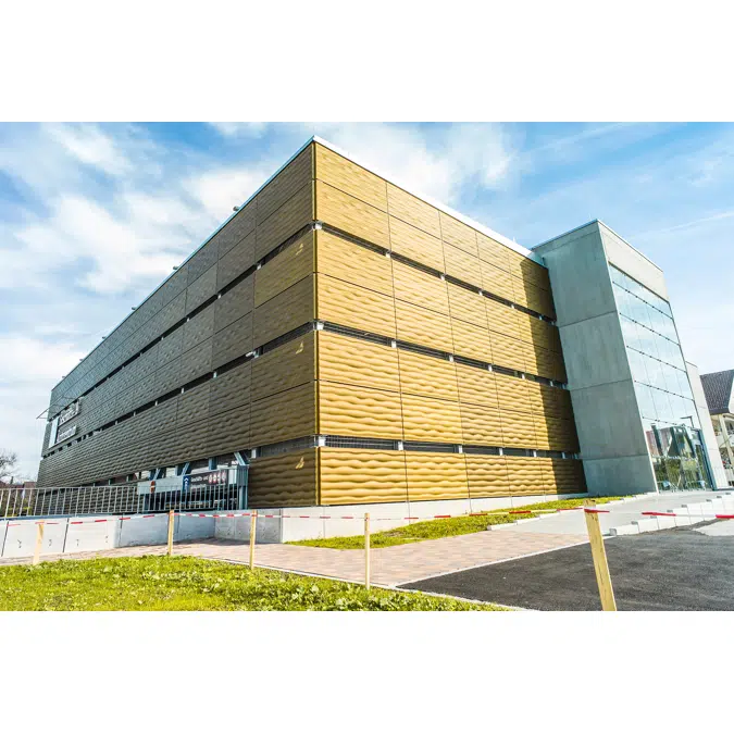 Objetos BIM - ¡Descarga gratis! Metal panel WAVE opulent | BIMobject