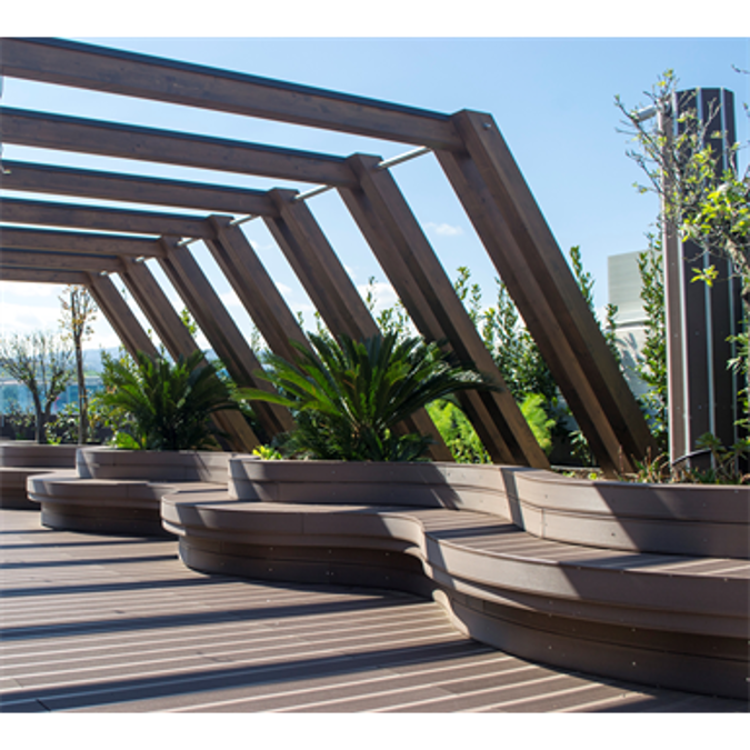 BIM objects - Free download! WPC decking profile 140x21 mm | BIMobject