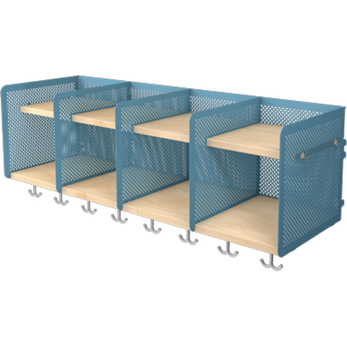 BIM objects - Free download! Clothing Compartment Shelf TT 1000 | BIMobject