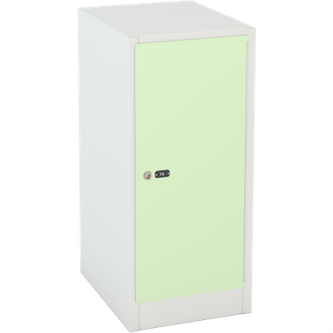 BIM objects - Free download! Bench Locker Flat Steel Door W:400 D:500 H ...