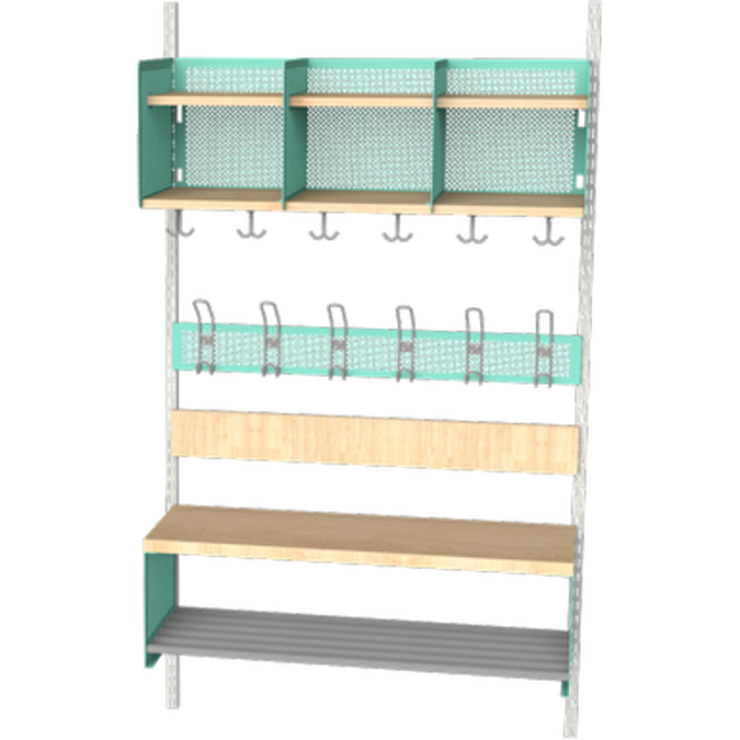 BIM objects - Free download! Shoe Rack 1000 | BIMobject