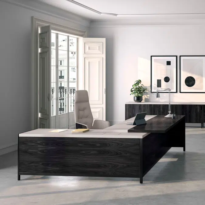 BIM objects - Free download! Desk table GALLERY | BIMobject