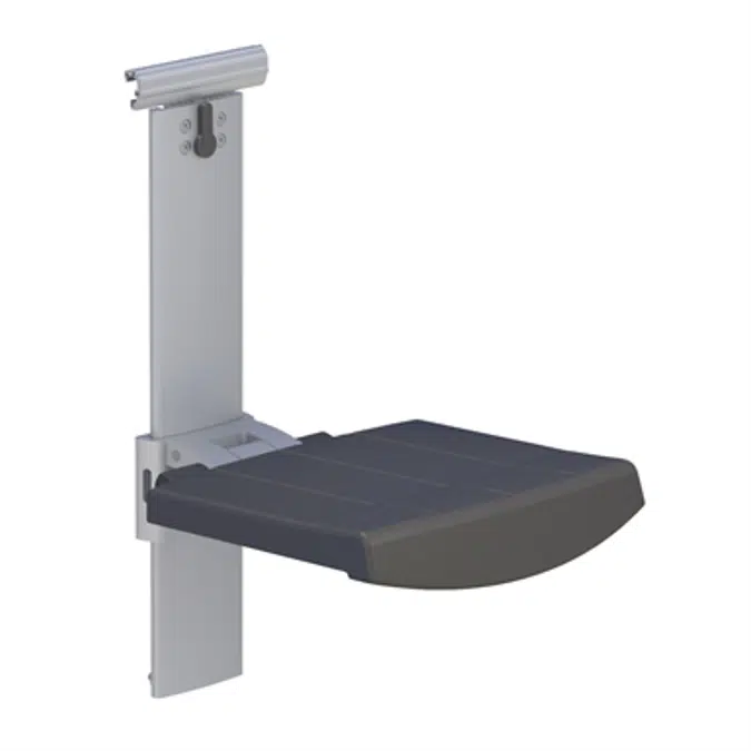 BIM objects - Free download! SHOWER SEAT FOR HORIZONTAL TRACK, HEIGHT ...