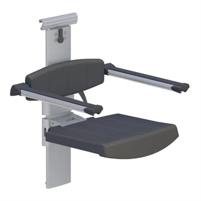 BIM objects - Free download! SHOWER SEAT FOR HORIZONTAL TRACK WITH ...