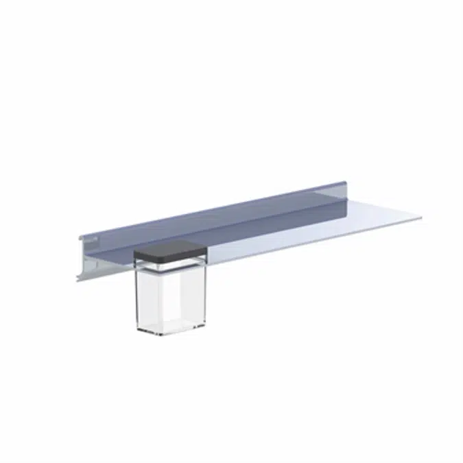 BIM objects - Free download! SHELF WITH CASE FOR HORIZONTAL TRACK- L 30 ...