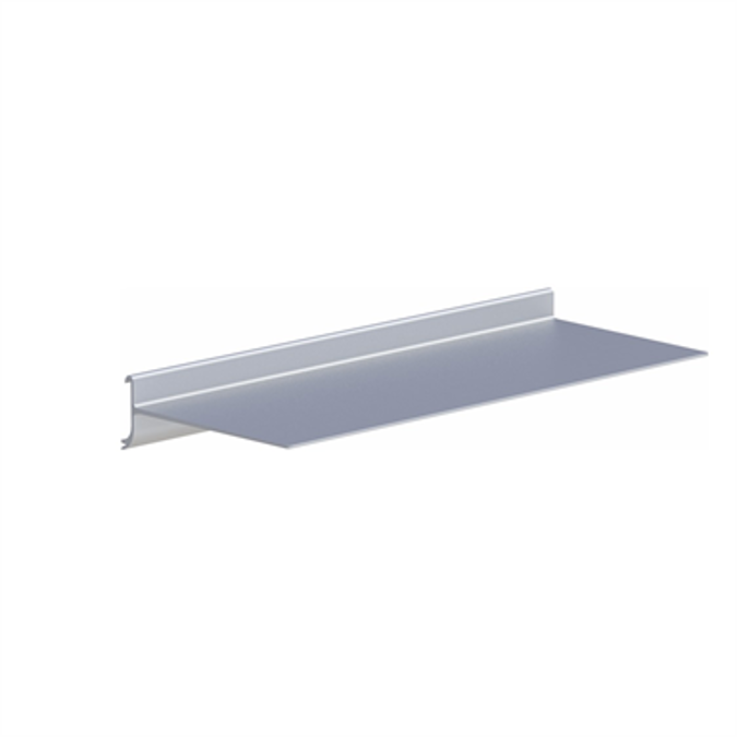 BIM objects - Free download! SHELF FOR HORIZONTAL TRACK- L 30 CM/12”, L ...