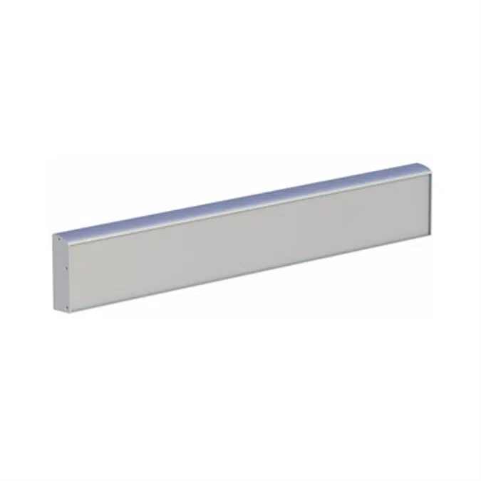BIM objects - Free download! WALL MOUNTED HORIZONTAL TRACK with square ...