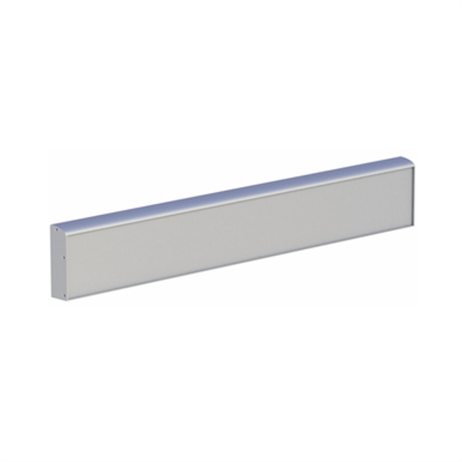 BIM objects - Free download! WALL MOUNTED HORIZONTAL TRACK with square ...