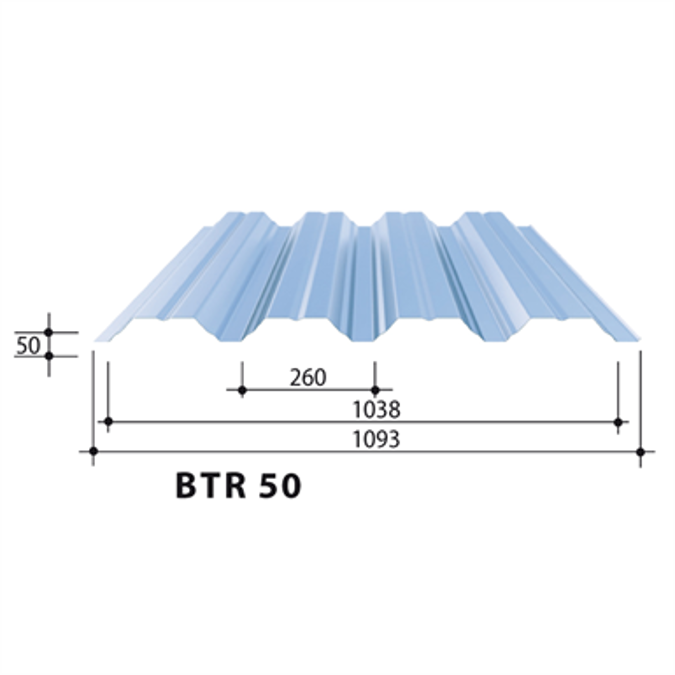 BIM objects - Free download! Structural Trapezoidal Sheets | BIMobject