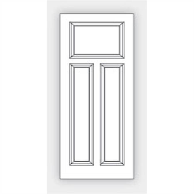 BIM objects - Free download! Panel Doors - 3 Panel Design | BIMobject