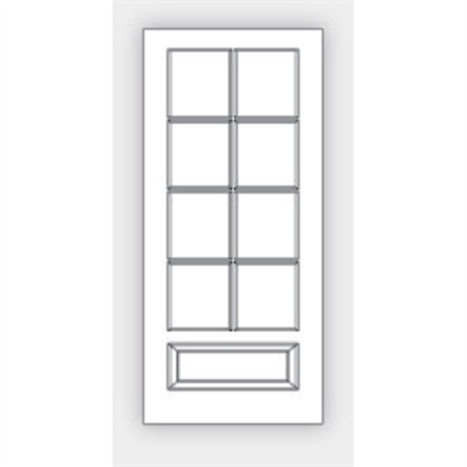 BIM objects - Free download! Panel Doors - 8 Panel Design | BIMobject