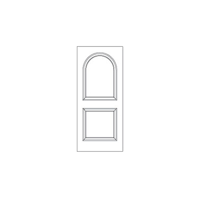BIM objects - Free download! Panel Doors - 2 Panel Design | BIMobject