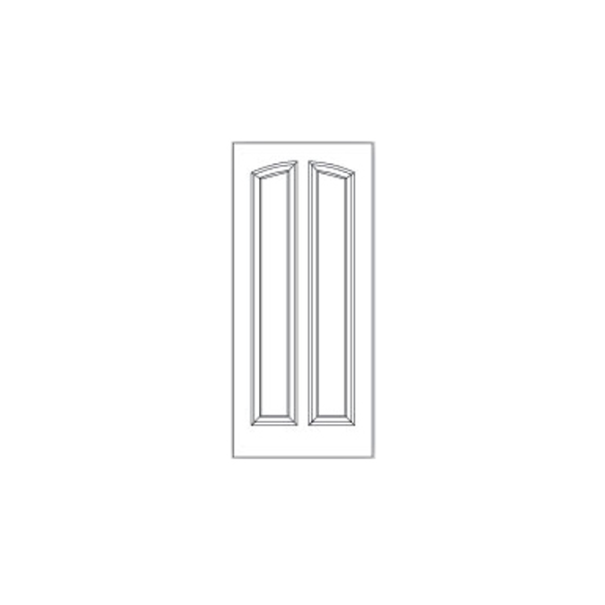 BIM objects - Free download! Panel Doors - 2 Panel Design | BIMobject