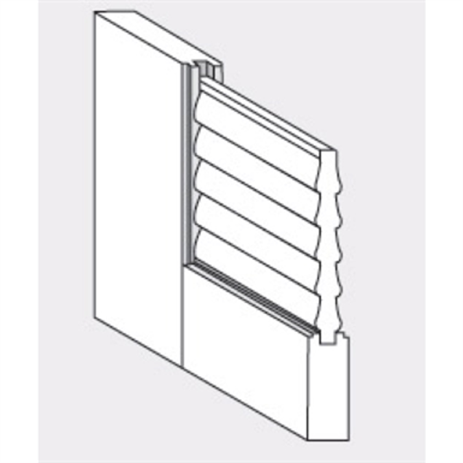 BIM objects - Free download! Louver Doors - False Louver Effect | BIMobject