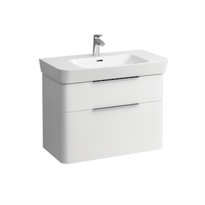 BIM objects - Free download! MODERNA R Vanity Unit with two drawers ...