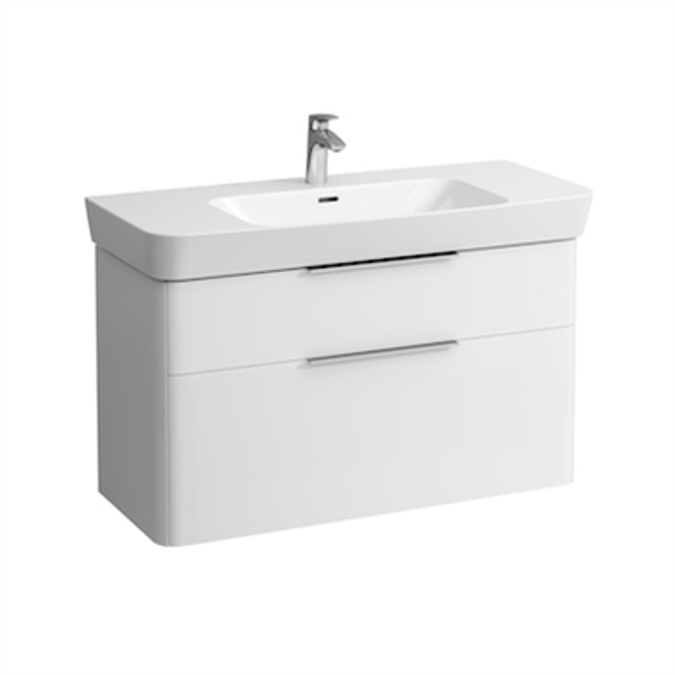 BIM objects - Free download! MODERNA R Vanity Unit 990 mm with two ...