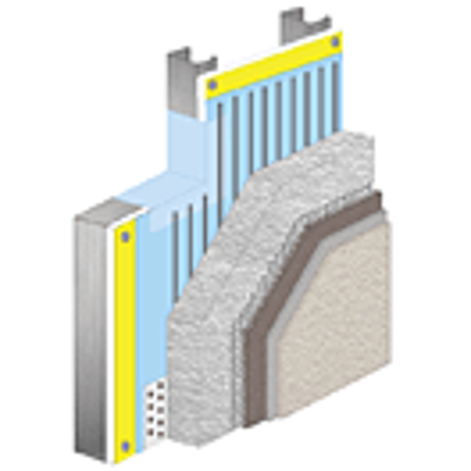 BIM objects - Free download! Parex Optimum WaterMaster EIFS, Metal Stud ...