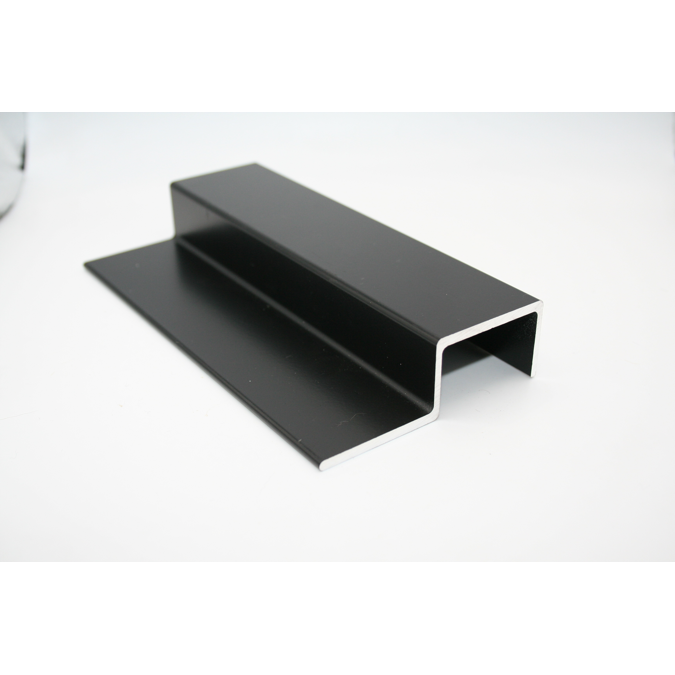 BIM objects - Free download! FMAX-J-144-BK Extruded J Channel, Stock ...