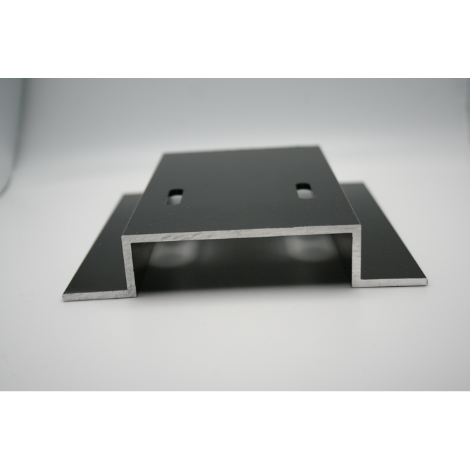 BIM objects - Free download! 110-001 Extruded Hat Channel, Stock ...