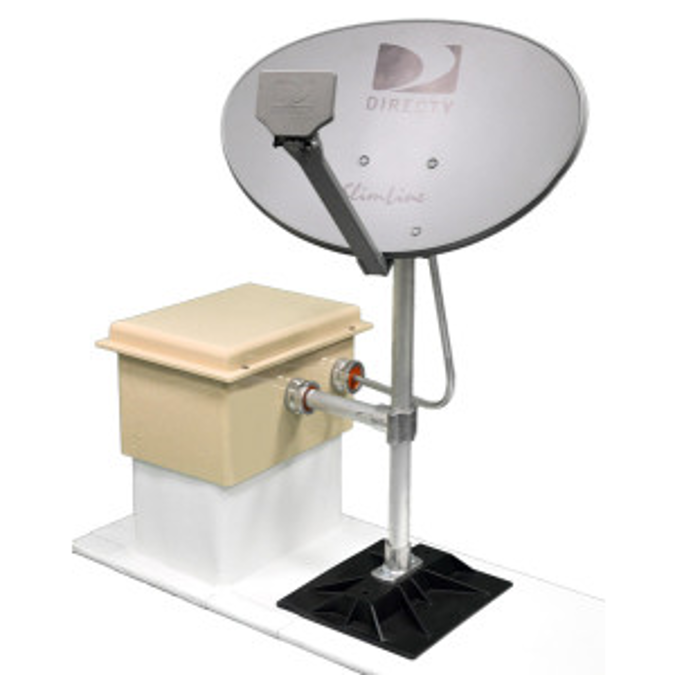 BIM objects - Free download! Satellite Dish Support (SDS) | Roof ...