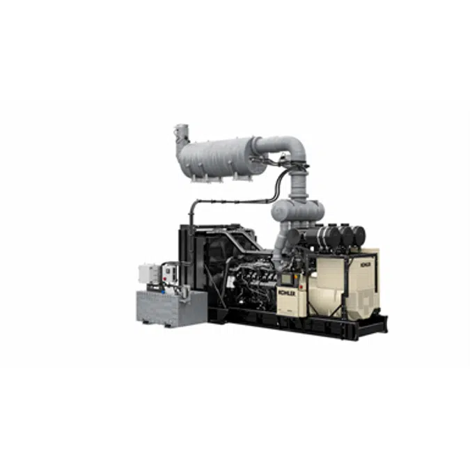 BIM objects - Free download! KD1250-4, 60 Hz, Industrial Diesel Generator | BIMobject