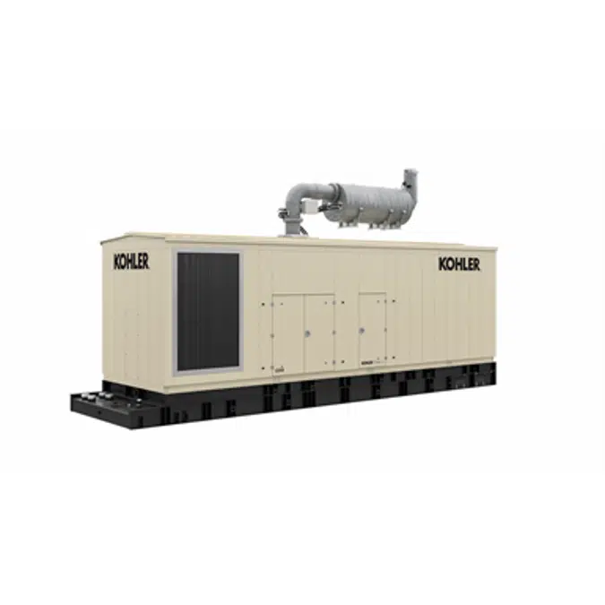BIM objects - Free download! KD1250-4, 60 Hz, Industrial Diesel Generator | BIMobject