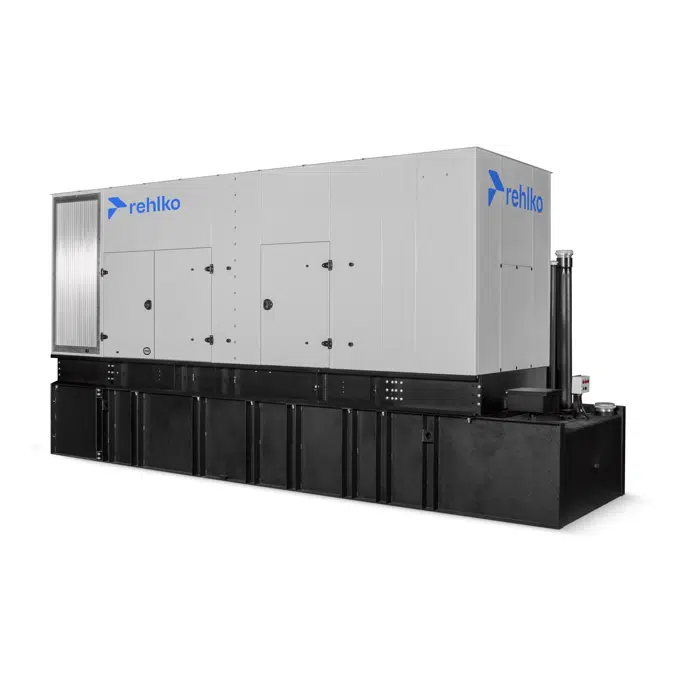 BIM objects - Free download! 550REOZVB, Industrial Diesel Generator ...