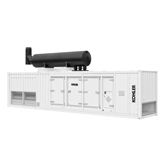 BIM objects - Free download! KD2250-E, 50 Hz, Industrial Diesel Generator | BIMobject