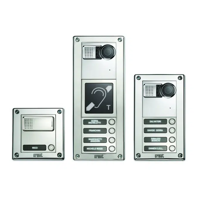 BIM objects - Free download! Modular Audio Entry Panel, Sinthesi Steel ...