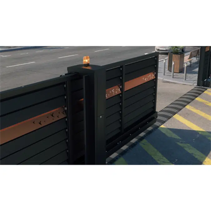 BIM objects - Free download! Free-standing gate Z® | BIMobject