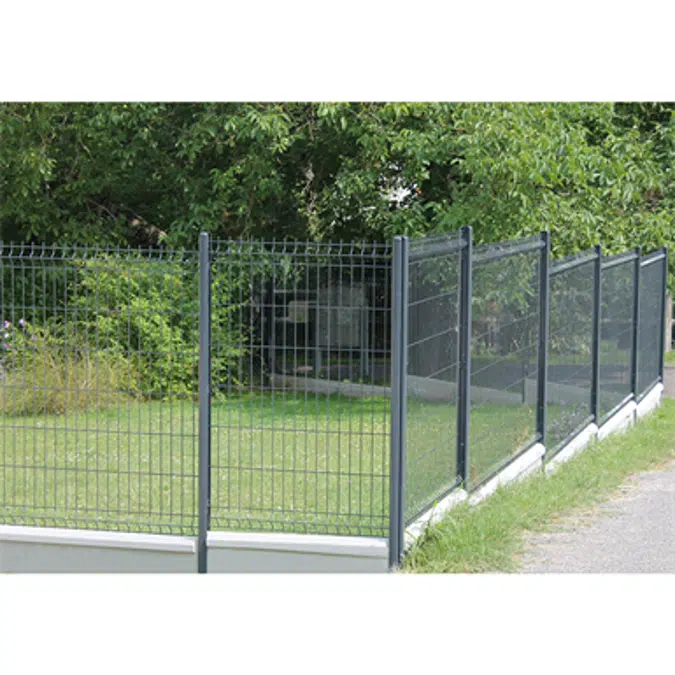 BIM objects - Free download! Welded mesh Fences AQUILON® 55 | BIMobject