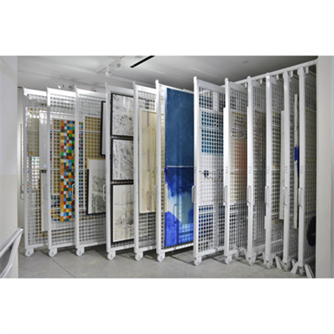 Objetos BIM - ¡Descarga gratis! ModulArt™ Freestanding Art Racks ...