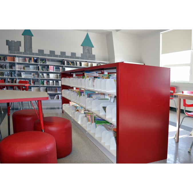 BIM objects - Free download! Aetnastak® Cantilever Library Shelving ...