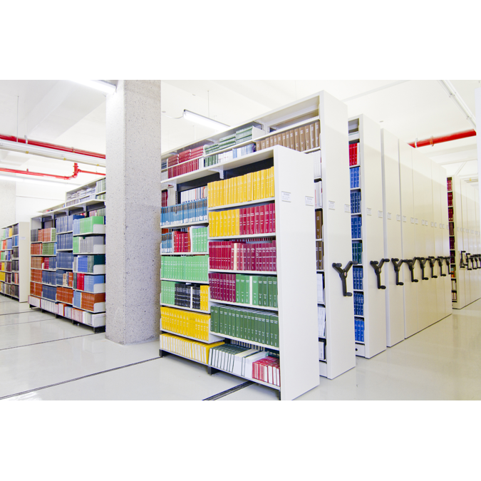 BIM objects - Free download! Mobilex® Mechanical-Assist Mobile Storage ...