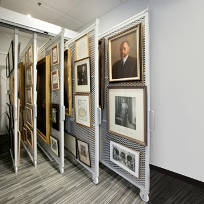 BIM objects - Free download! ModulArt™ Freestanding Storage Panels ...