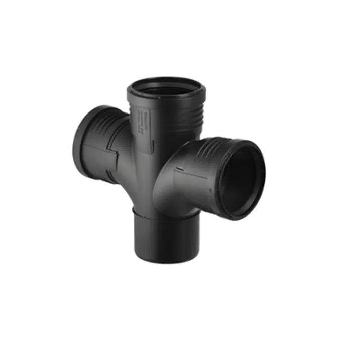 BIM objects - Free download! Silent-PP dubbelt grenrör Swept entry ...