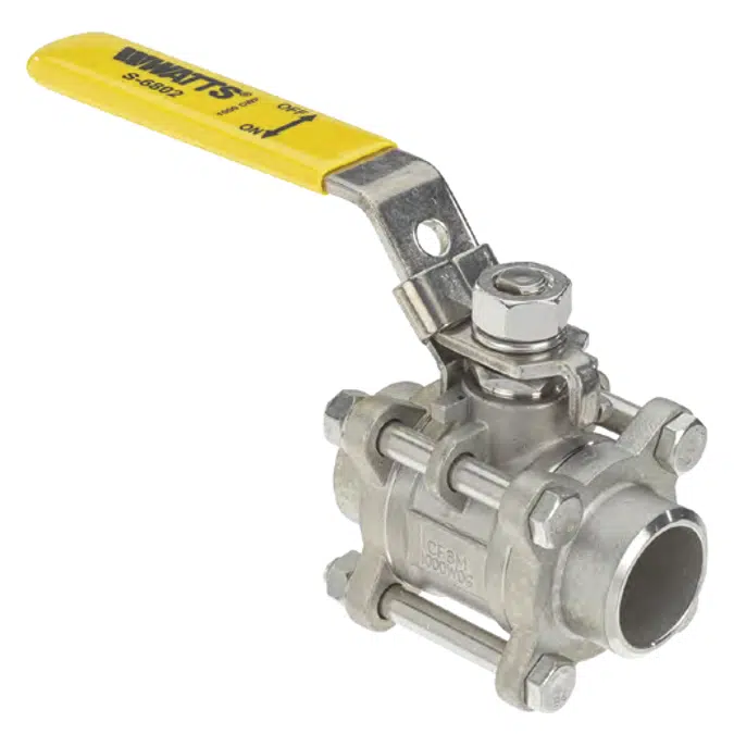 BIM objects - Free download! 3-Piece Stainless Steel Ball Valves with ...