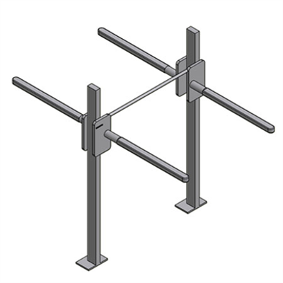 BIM objects - Free download! Wall Mounted Concealed Arm 27x20 Track ...