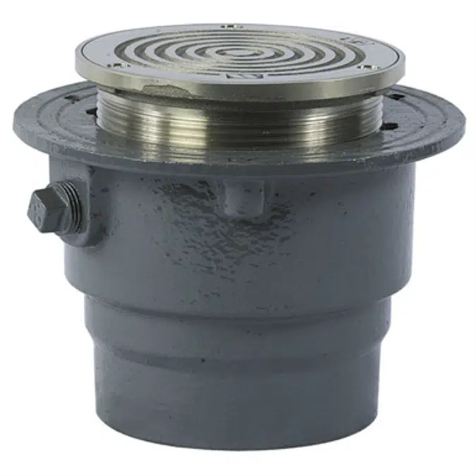 Objetos BIM - ¡Descarga gratis! Cast Iron Adjustable Floor Cleanout w ...