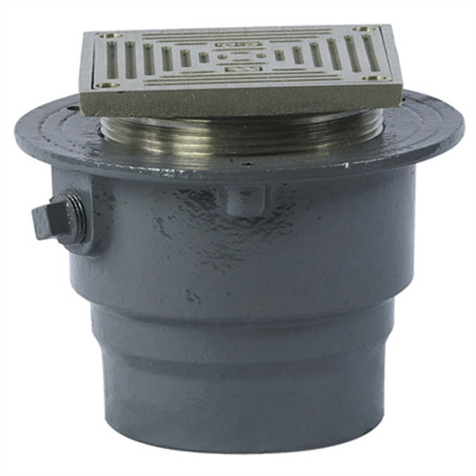 BIM objects - Free download! Floor Cleanout with Square Top - CO-200-S ...