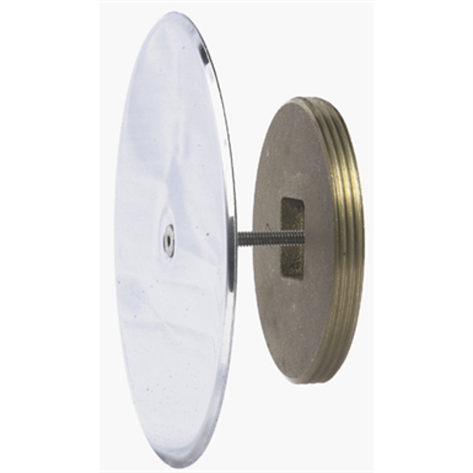 BIM objects - Free download! Wall Cleanout with Brass Plug, Stainless ...