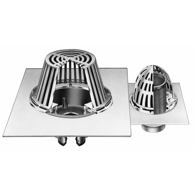 Objets BIM - Téléchargement gratuit ! Combined Roof Drain and Secondary ...