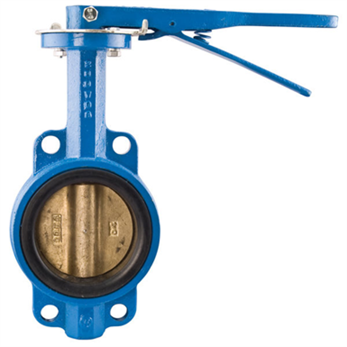 BIM objects - Free download! Wafer Style Butterfly Valves - Import - BF ...