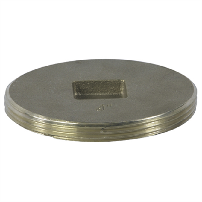 BIM objects - Free download! Brass Cleanout Plug - CO-590 | BIMobject