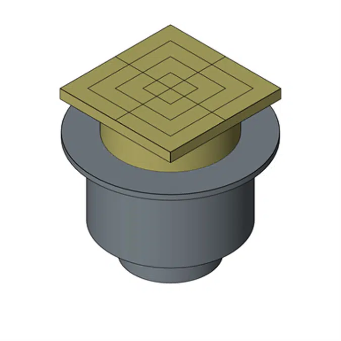 BIM objects - Free download! Floor Cleanout with Square Ductile Iron ...