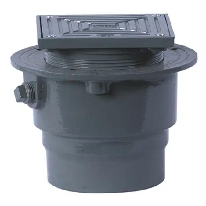 BIM objects - Free download! Floor Cleanout with Square Ductile Iron ...
