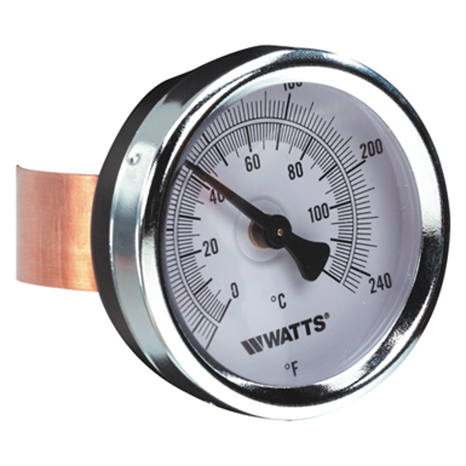 BIM objects - Free download! Pipe-Mount Bimetal Thermometer - TBP ...