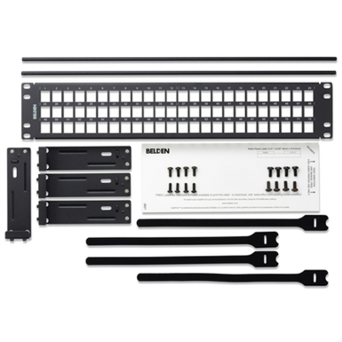 Objetos BIM - ¡Descarga gratis! KeyConnect Patch Panel (Flat), 72-port ...