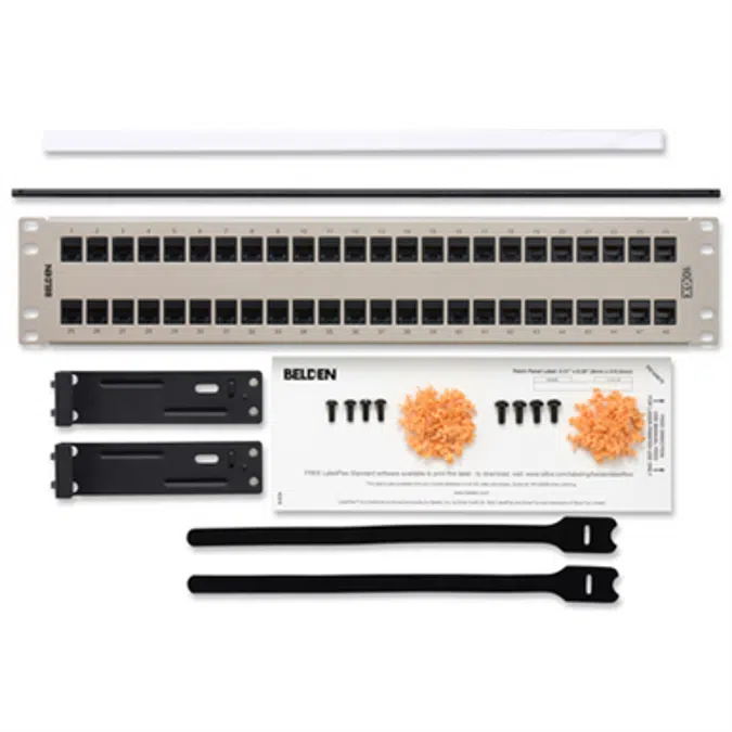 BIM objects - Free download! 10GX KeyConnect Patch Panels (Flat, w ...